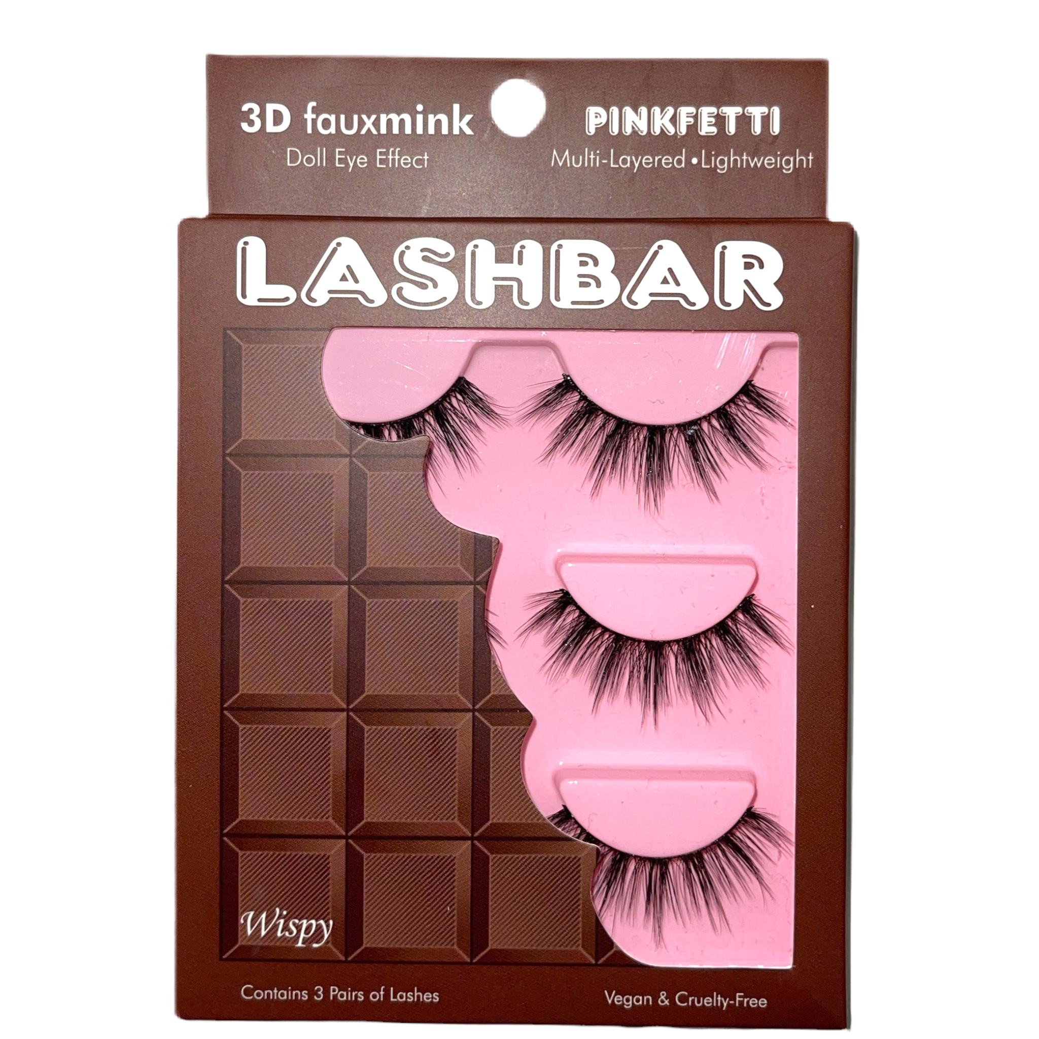 3-Pack Pinkfetti 3D Fauxmink Lashbar False Eyelashes – Lash Pop Lashes ...